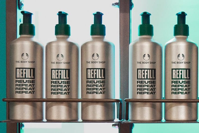 Botellas rellenables en The Body Shop